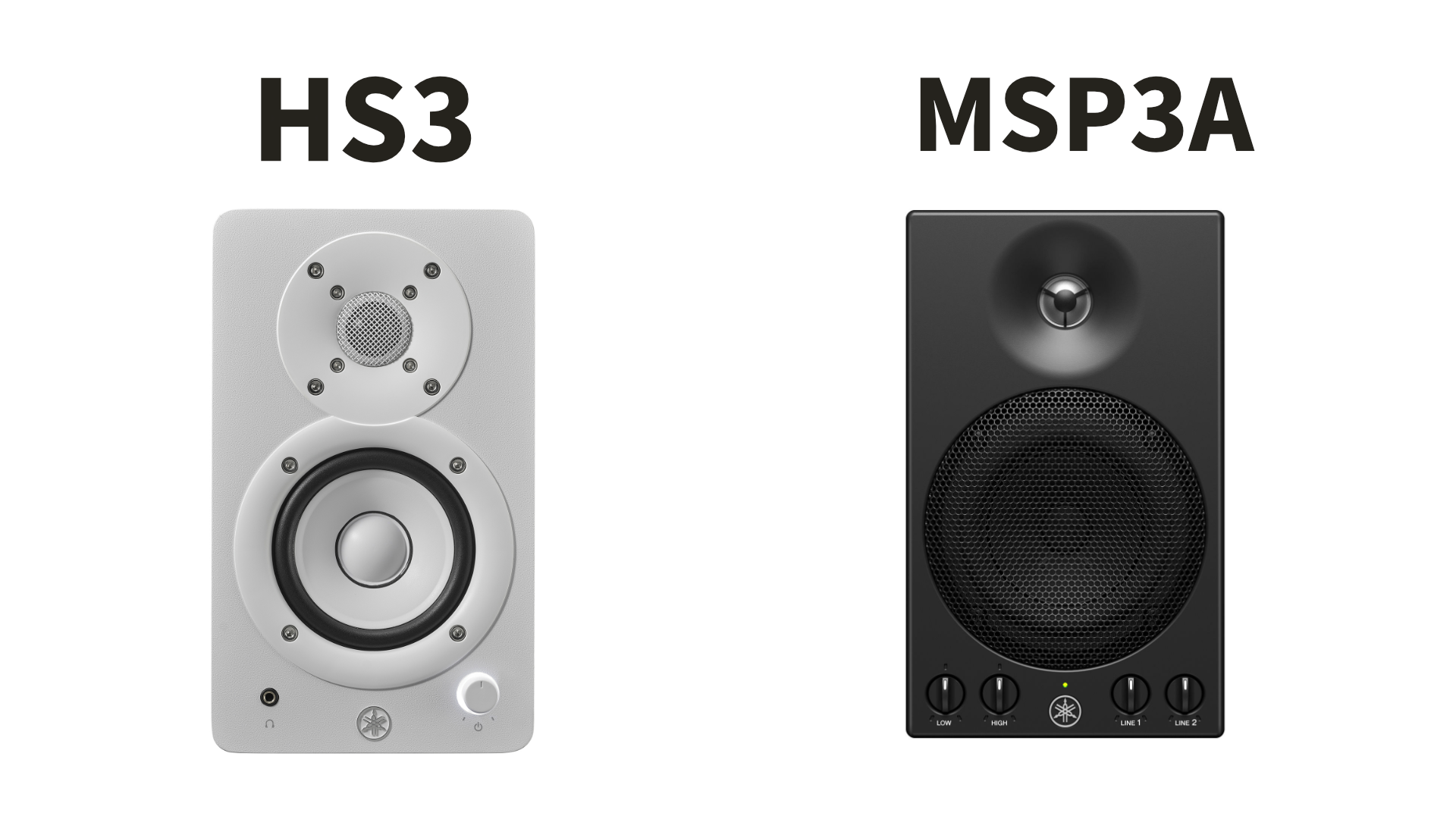 【どっちを選ぶ】人気小型スピーカー対決：Yamaha MSP3A vs HS3 実際に試してみた結果は？ - ヨシダシゲル 音楽家